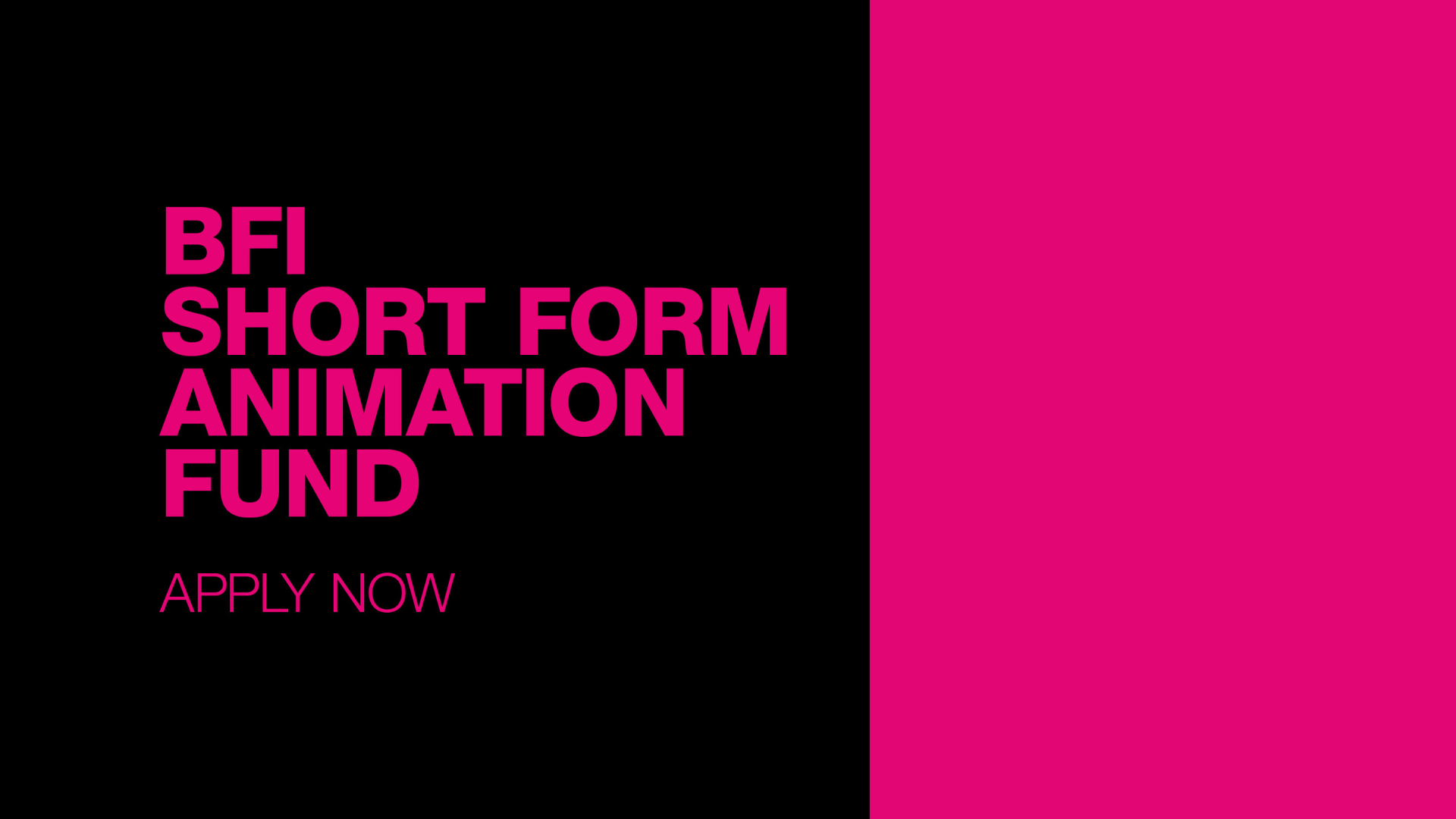 BFI National Lottery short form animation funding